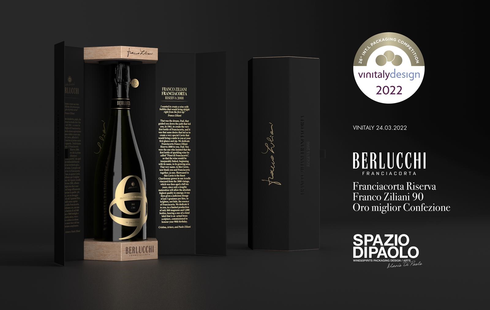 Riserva Franco Ziliani 2008 miglior packaging box 2022 | Berlucchi ...